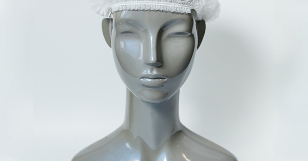 Disposable non-woven cap (bar) white